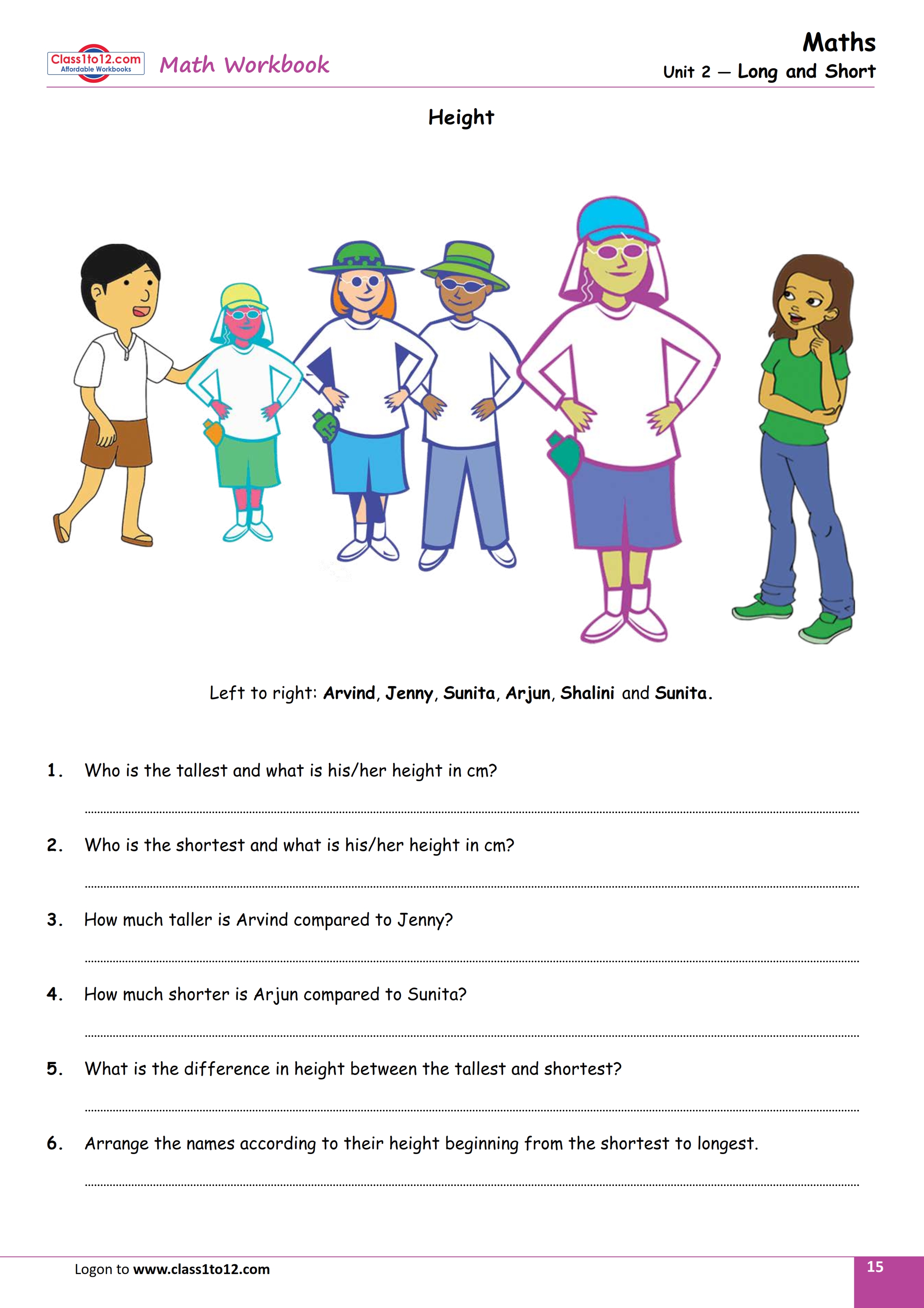 NCERT Class 4 Maths Chapter 2 Long & Short | Class1to12.com